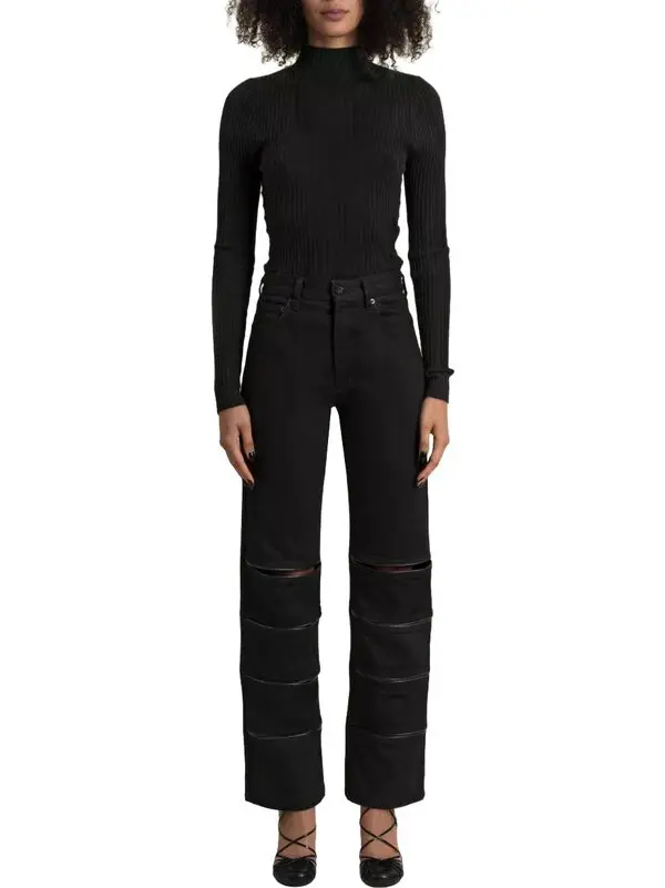 CONTESSA MILLS Arcana Cut-out Jeans - Black