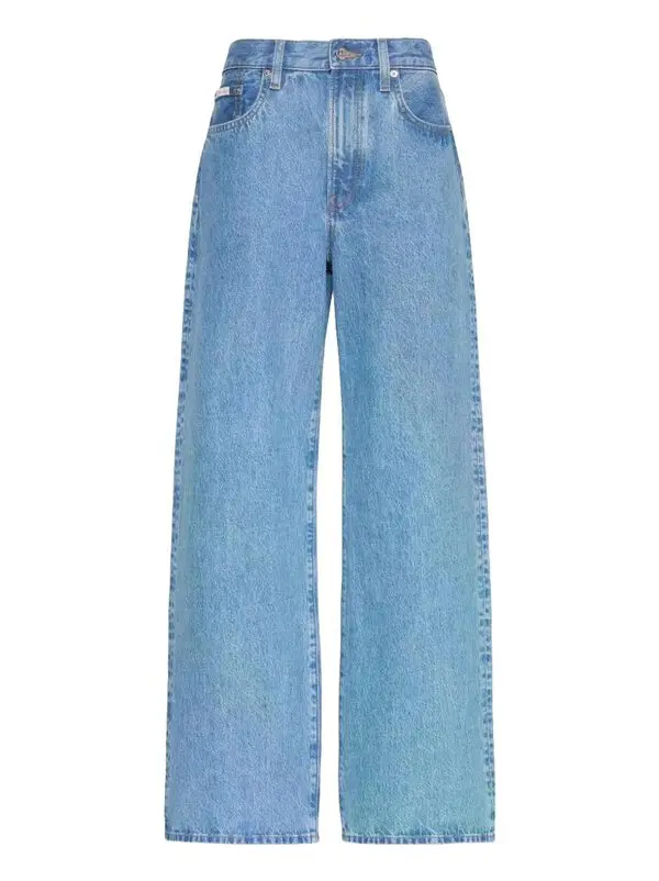 Calvin Klein High-waisted Wide-leg Jeans - Blue