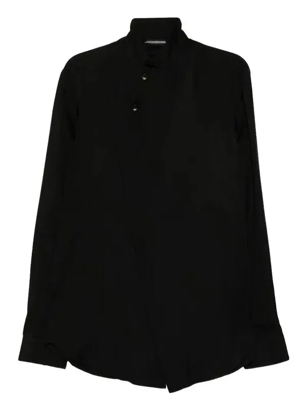 JULIUS Coverd Neck Shirt - Black