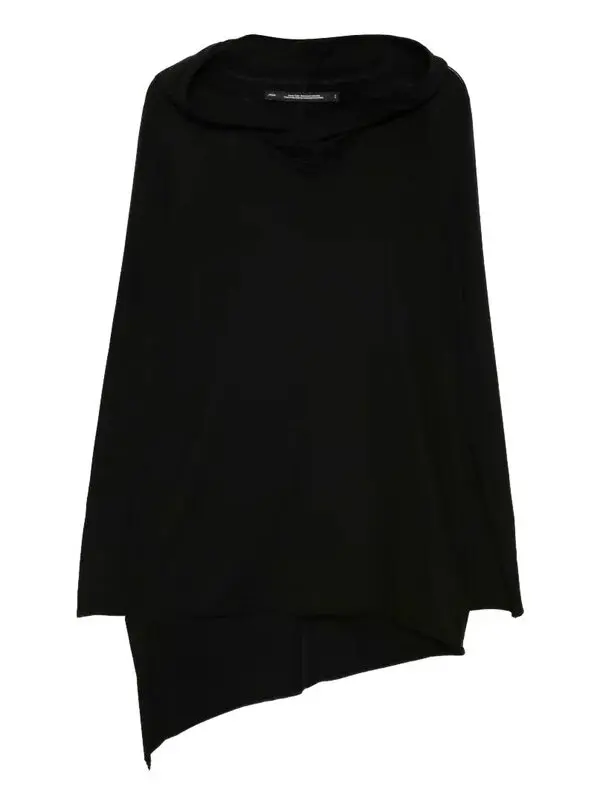 JULIUS Hoodie Top - Black