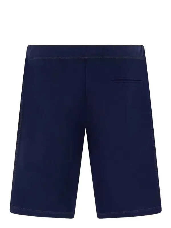 Fedeli Cotton Elasticated Drawstring Shorts - Blue