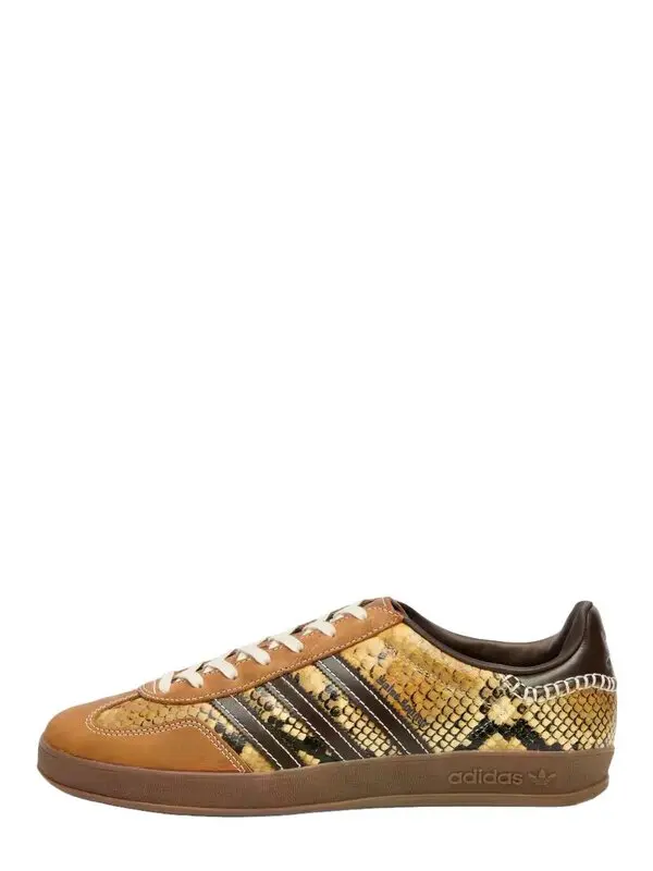 WALES BONNER X Adidas Originals Gazelle Snake-embossed Leather Sneakers - Brown