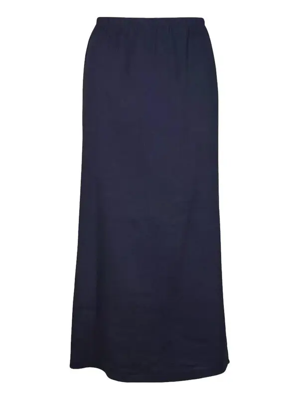 PETER COHEN Side-slit Midi Skirt - Blue