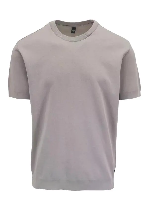 WAHTS Miles Ribbed-trim Piqué T-shirt - Grey