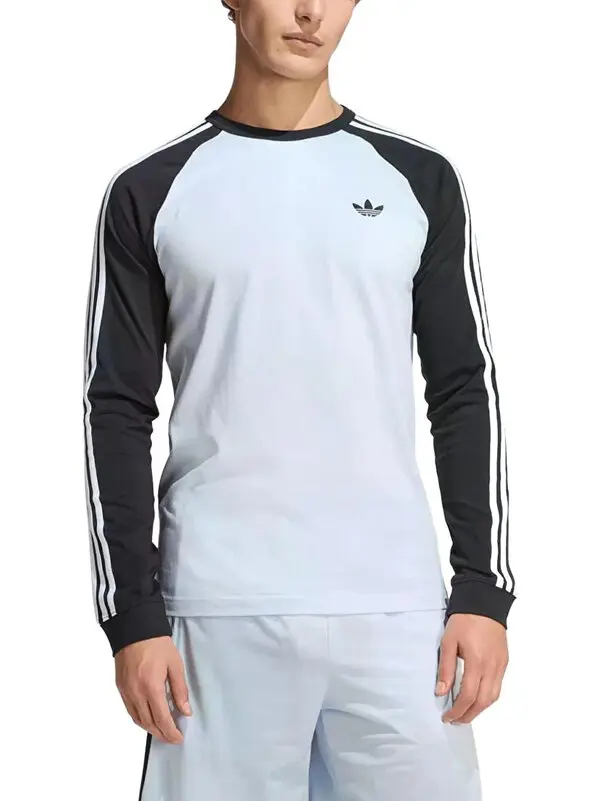 Adidas 3-stripes Raglan Long Sleeve T-shirt - Blue