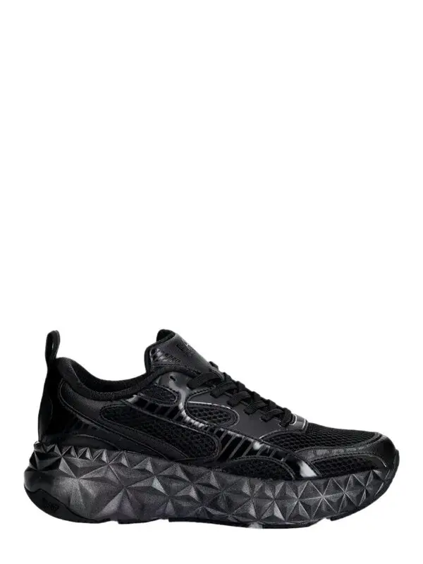 EA7 Geometric Sole Mesh Sneakers - Black