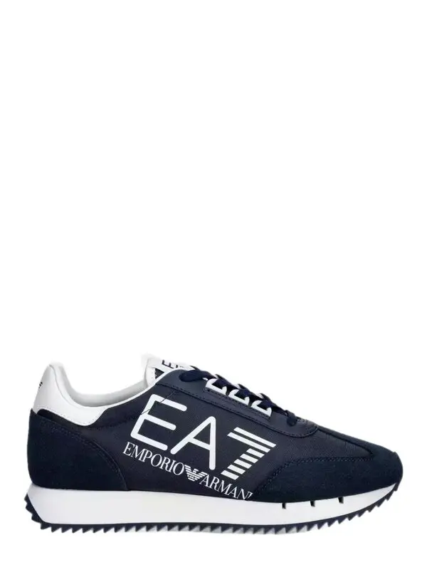 EA7 Logo Panel Sneakers - Blue