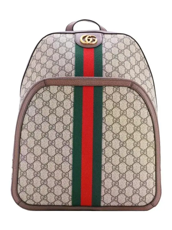 Gucci Ophidia Gg Coated Canvas Medium Backpack - Brown