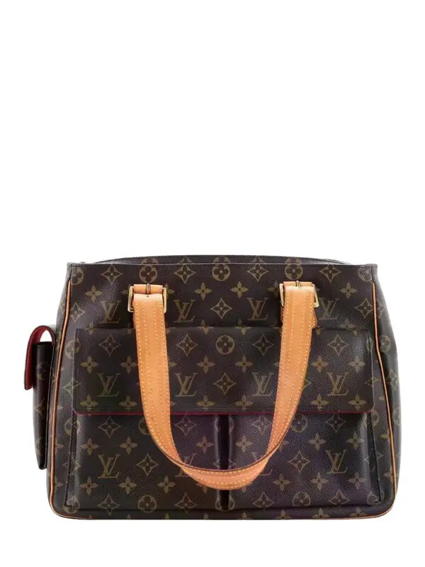 LOUIS VUITTON Multipli Cite Handbag Monogram Canvas Satchel - Brown