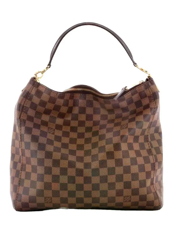 LOUIS VUITTON Portobello Damier Gm Hobo Bag - Brown