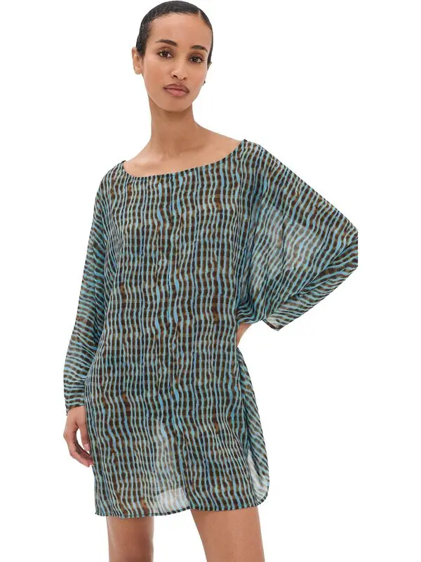 Staud Nour Mini Dress - Tidal Shell