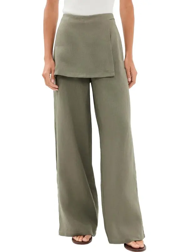 VRG GRL Musa Linen Pants - Sage