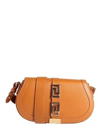 Versace Calfskin And Lambskin Crossbody Bag - Brown