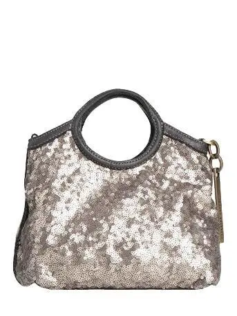 CATERINA LUCCHI Bronze Cow Leather Handbag With Sequins - Yellow