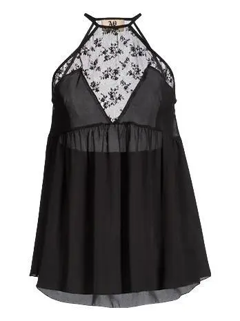 ANIYE BY Halter Neck Camisole With Lace Detailing - Black