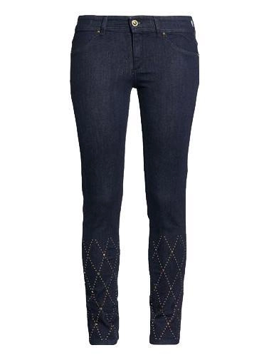 Versace Embellished Skinny Jeans - Blue