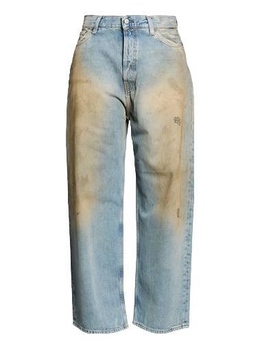 Acne Studios Wide-leg Distressed Denim Jeans - Blue
