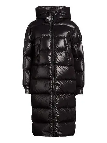 Peuterey Quilted Hooded Down Coat - Black