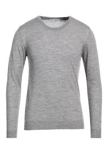 DANIELE ALESSANDRINI Merino Wool Crewneck Sweater - Grey
