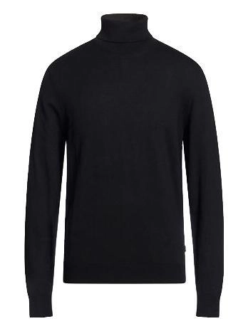 JACK & JONES Turtleneck, Long Sleeve, Recycled Polyester - Black
