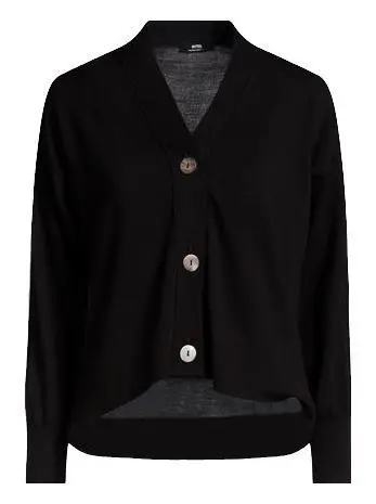 Alpha Studio Fine Essentials Merino Wool Cardigan - Black