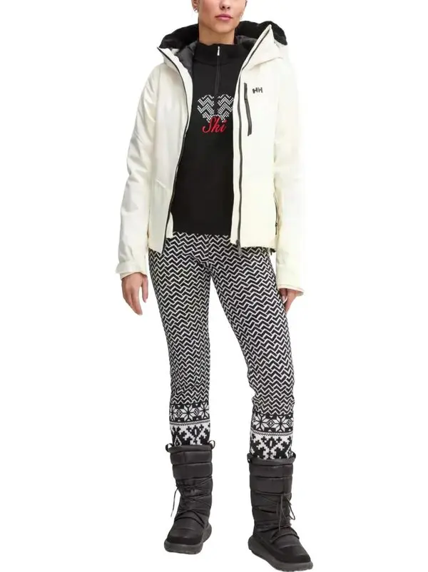NEWLAND Embroidered Zip-up Sweater - Black