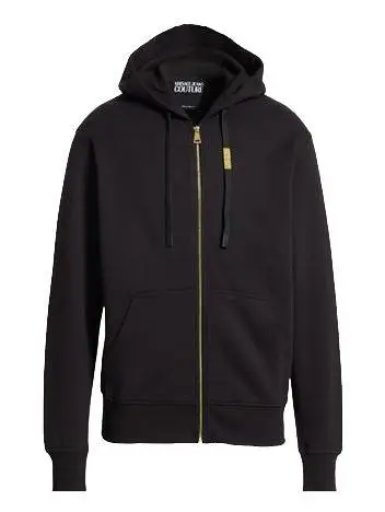 Versace Zip-up French Terry Hoodie - Black