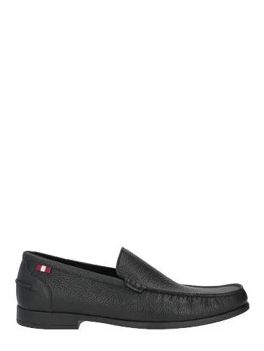 Bally Pebbled Leather Loafers - Black