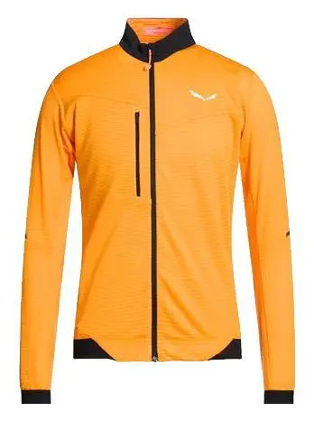 SALEWA Recycled Polyester And Elastane Zip-up Athletic Jacket - Orange