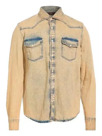 MOORER Denim Shirt Size Cotton - Beige