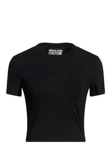 Versace Cotton Elastane T-shirt - Black