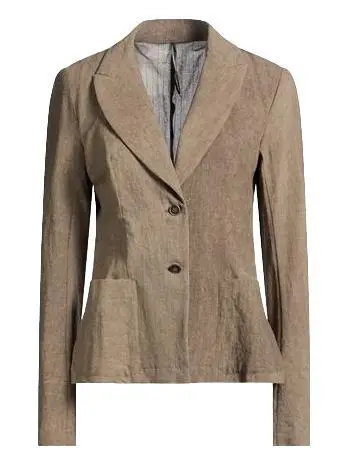 Masnada Single-breasted Blazer With Metallic Trim - Grey