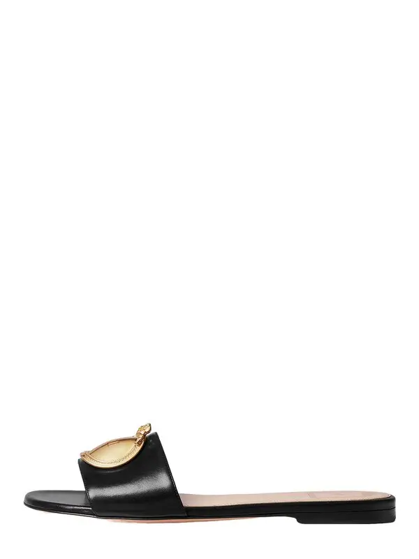 Dior Médaillon Buckle Slide - Black