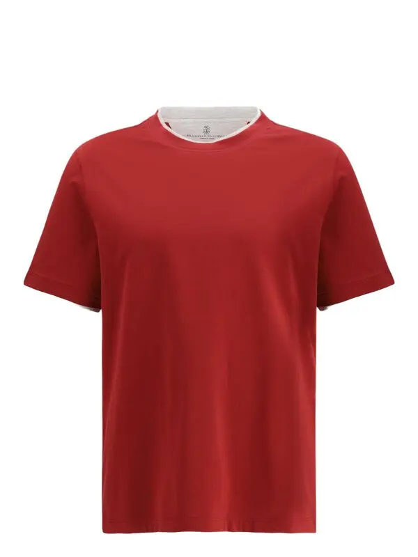 Brunello Cucinelli Cotton T-shirt - Red