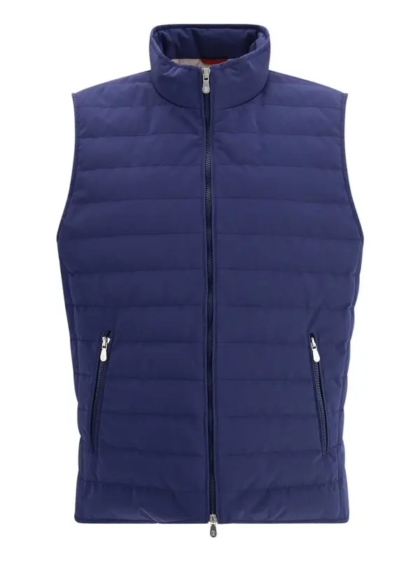 Brunello Cucinelli Quilted Vest Jacket - Blue