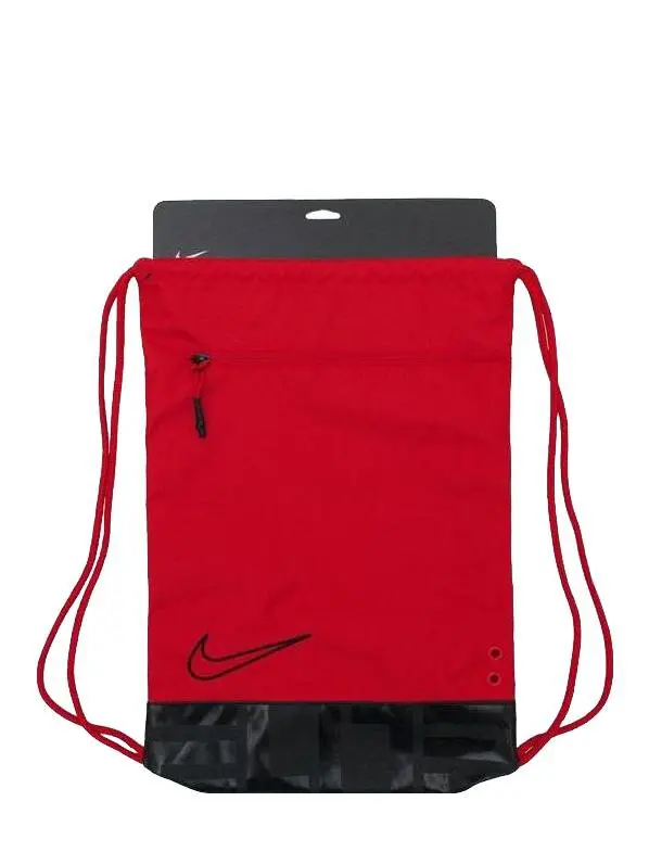 Nike Gym Casual Sports Pocket Drawstring Basketball Colorblock Black Red - Blackred