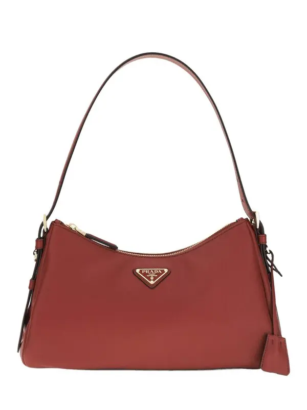 Prada Aimée Medium Leather Shoulder Bag - Red