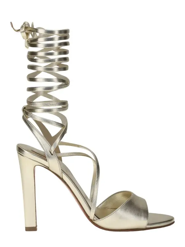 CHRISTIAN LOUBOUTIN Fanny Randa Stiletto Gladiator Sandals - Gold