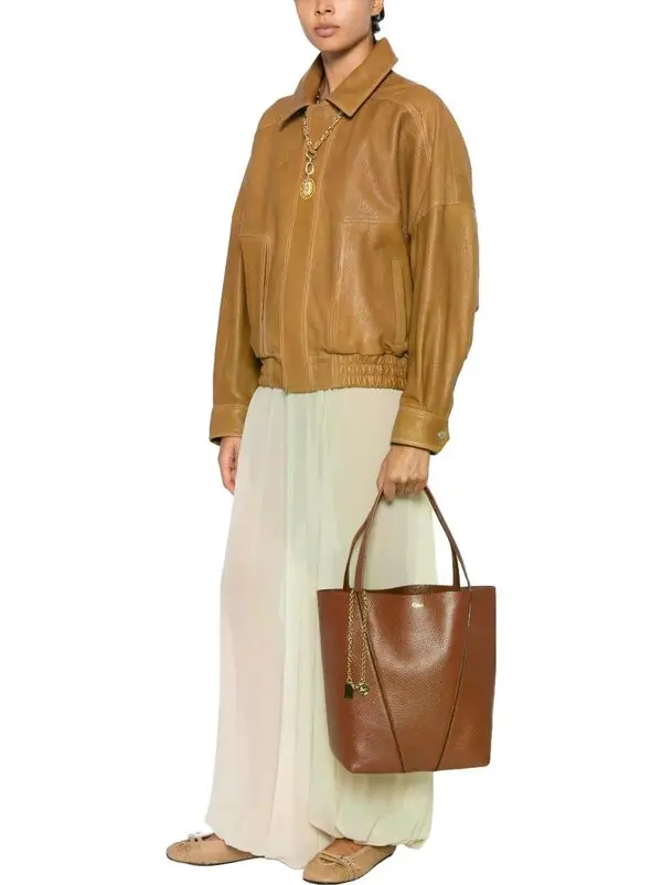 Chloé Leather Tote Bag - Brown