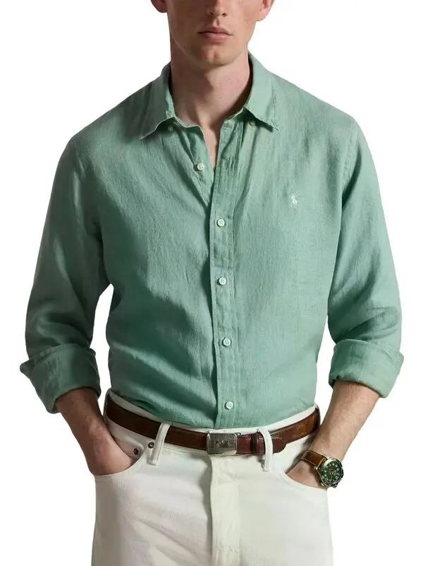 Polo Ralph Lauren Logo-embroidered Button-down Shirt - Green