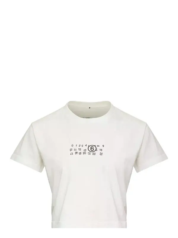 MAISON MARGIELA Overdyed T-shirt With Flipped Print - White