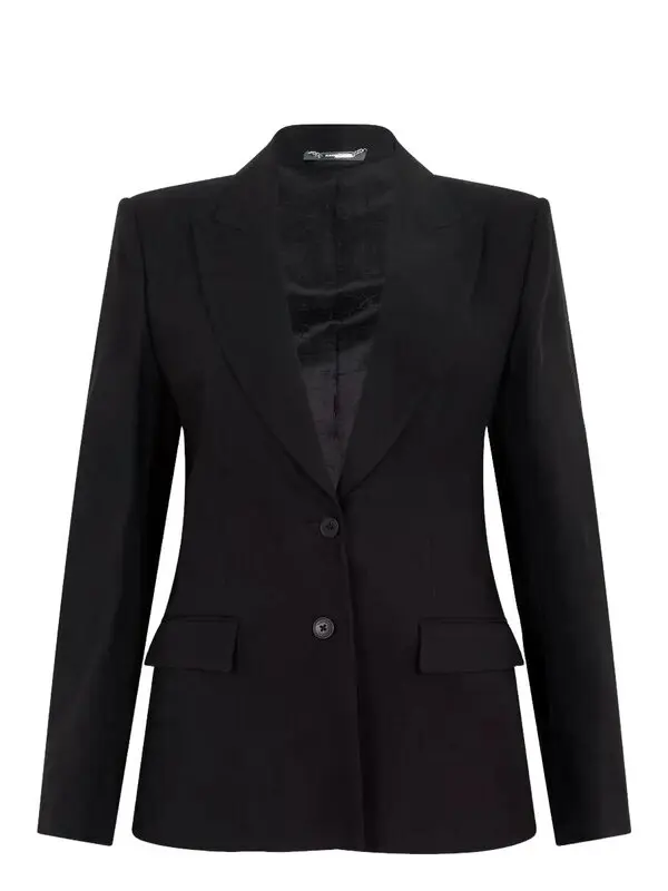 Alberta Ferretti Single-breasted Peak-lapel Blazer - Black