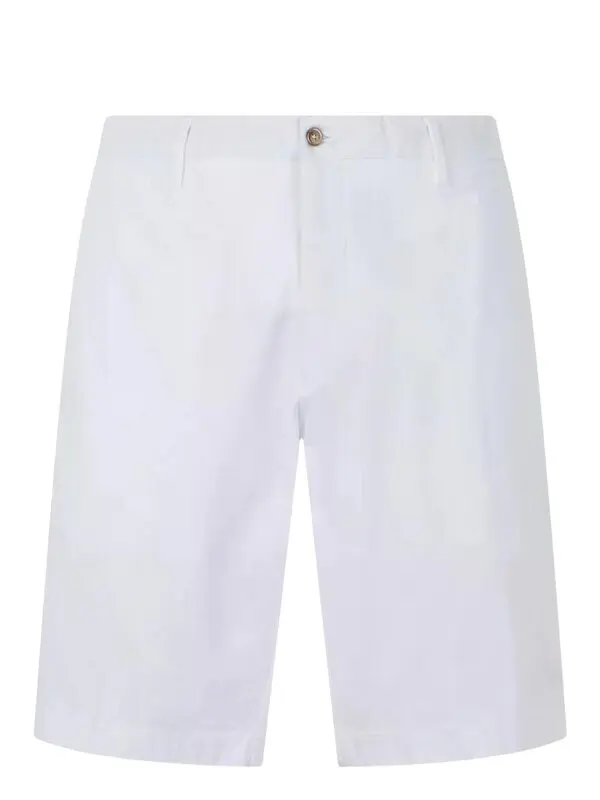 Fedeli Button-fastening Bermuda Shorts - White