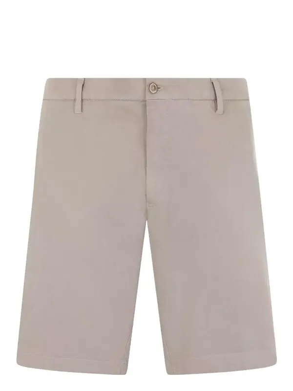 Fedeli Straight-leg Chino Bermuda Shorts - Neutrals