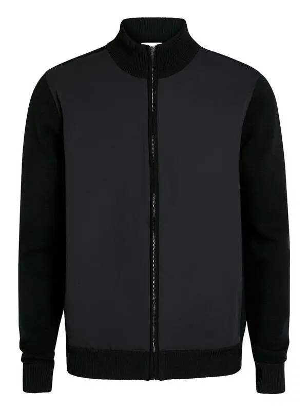 RAITH Paco Hybrid Panelled Knit Jacket - Navy