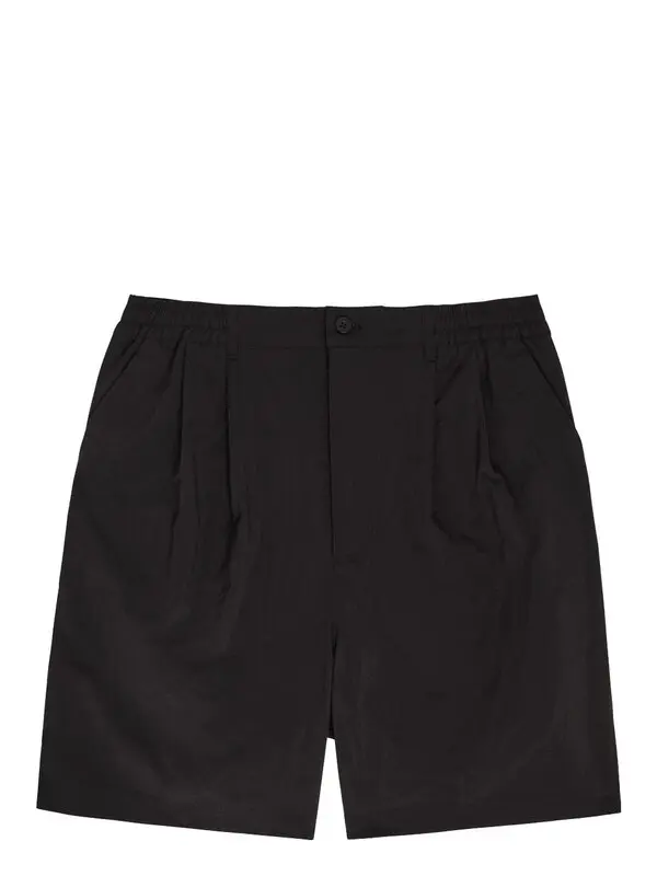PICANTE Pleated Shell Shorts - Black