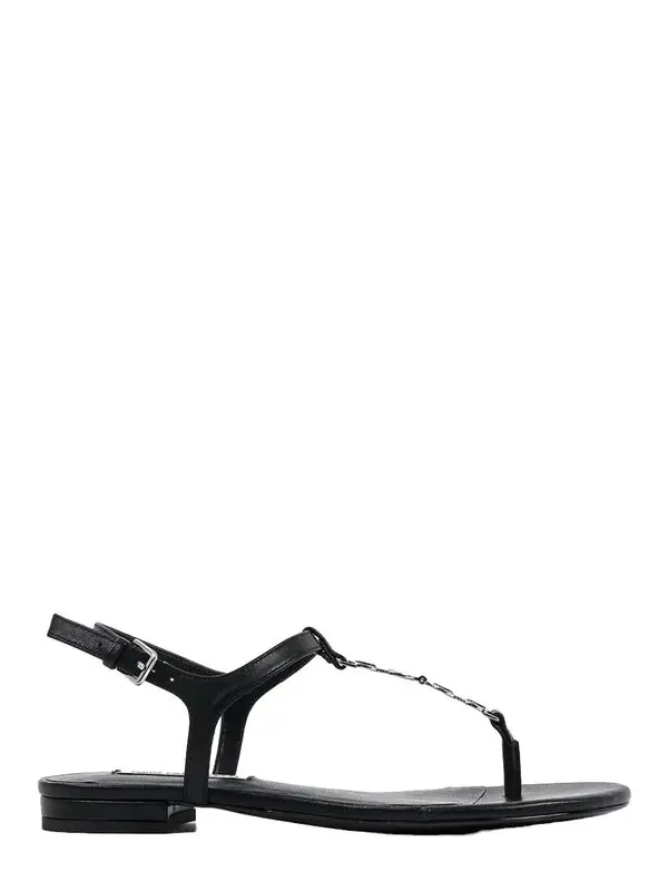 Karl Lagerfeld T-strap Sandals - Black