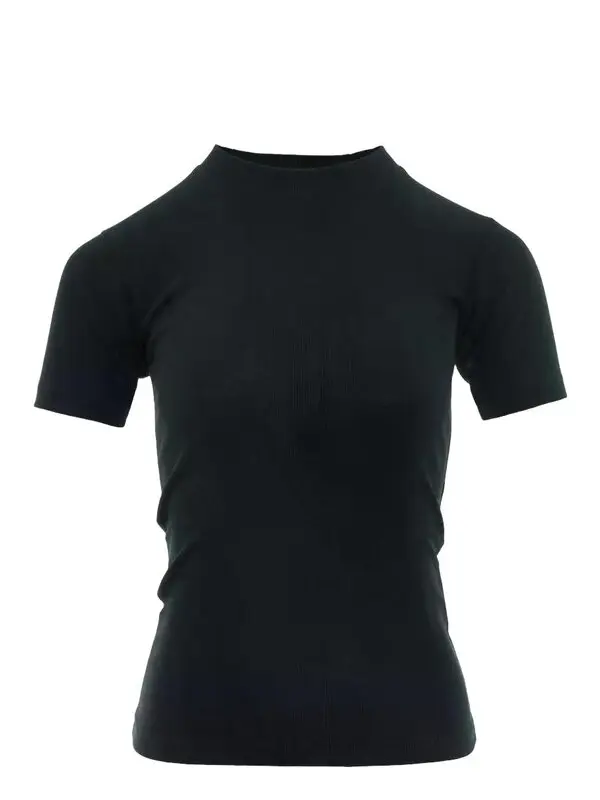 Fear Of God Ribbed Knit High Neck T-shirt - Black