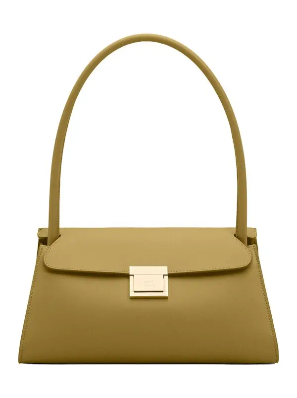 AMI Paris Green Cow Leather Small Mimi Bag - Matcha