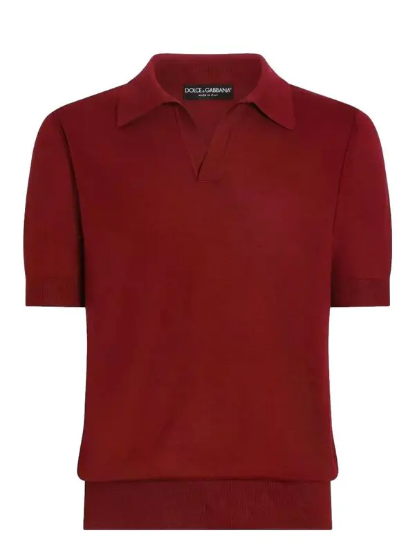 Dolce & Gabbana V-neck Top - Red